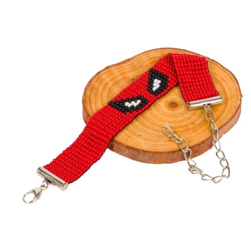 DeadPool Marvel Superhero Bead Loom Bracelet – Jharokhe Jewellery